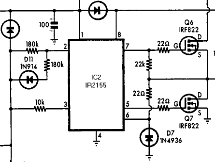 Zamiennik IR2155 Self-Oscillating Half-Bridge Driver