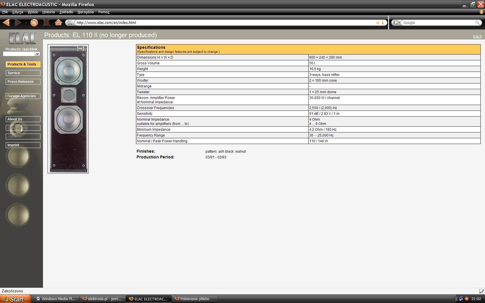 Jakie głośniki średnio-niskotonowe do Elac EL 110 II zamiast Westra?