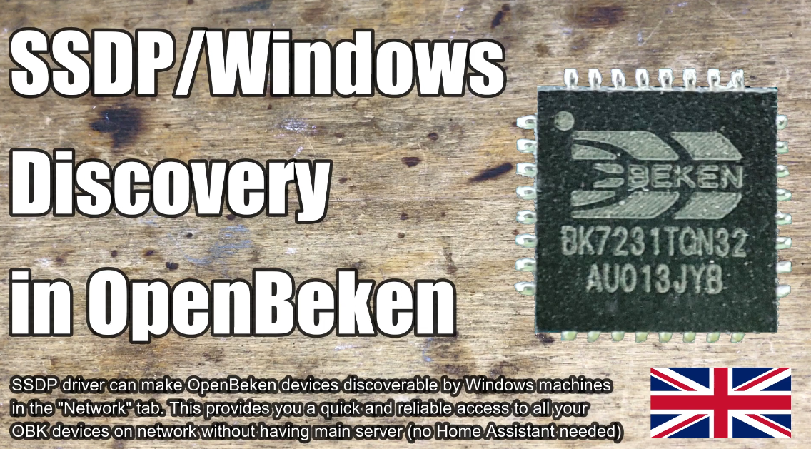 SSDP Discovery in OpenBeken - make your IoT device visible by Windows ...