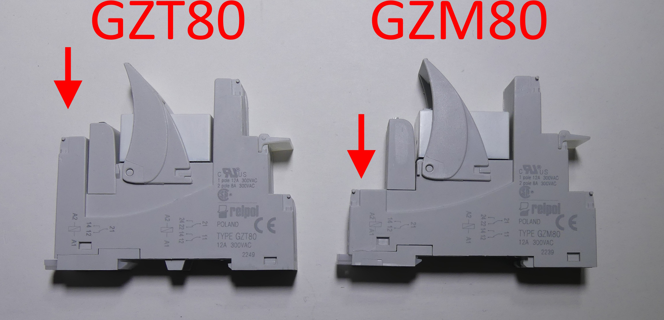 Przekaźniki interfejsowe Relpol PI84, PI85 z gniazdami GZP80, GZT80 ...