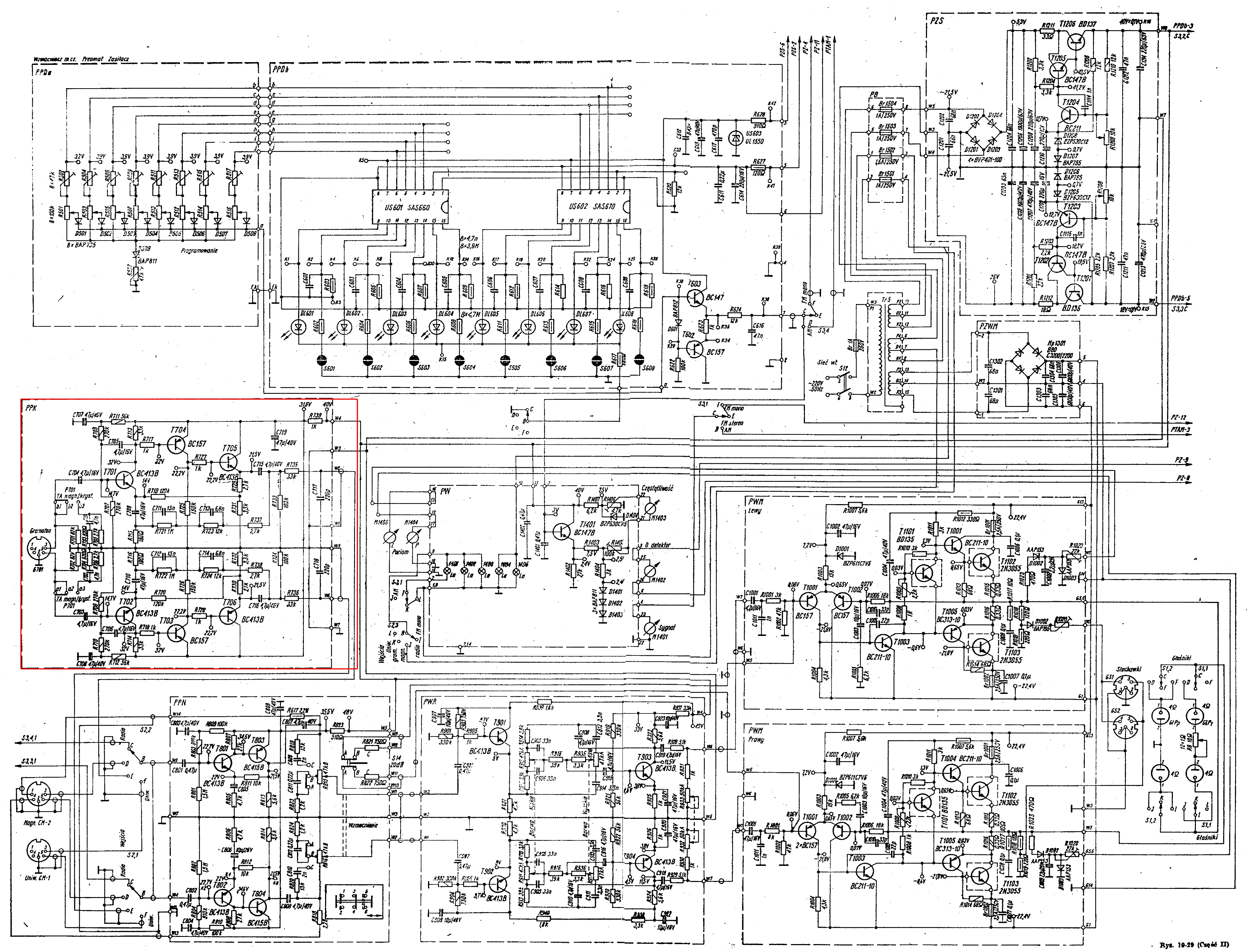 Radmor 5102. Brak UKF i nie działający wskaźnik częstotliwości.