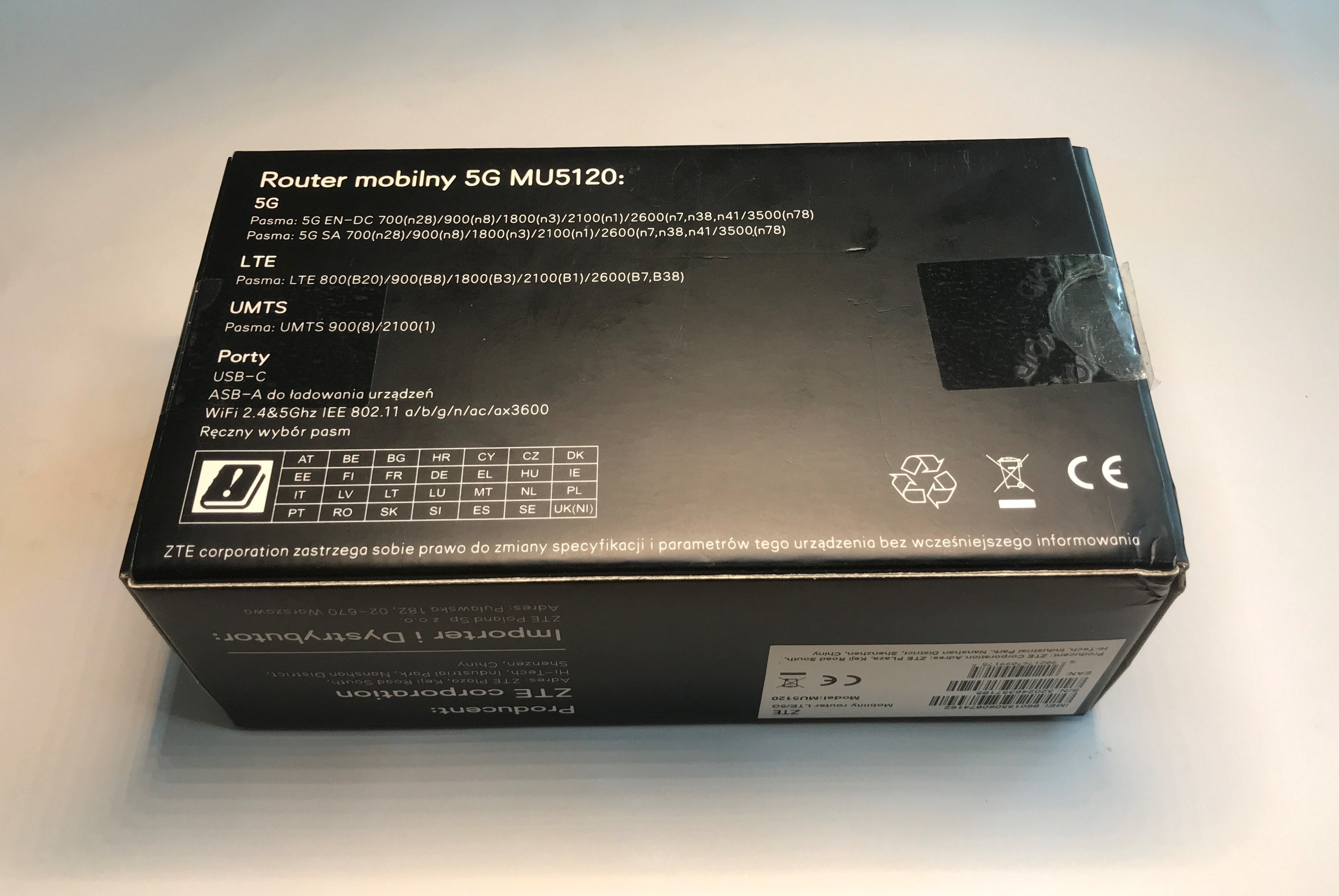 ZTE MU5120 - wydajny router mobilny 5G na każdą podróż. Prezentacja ...