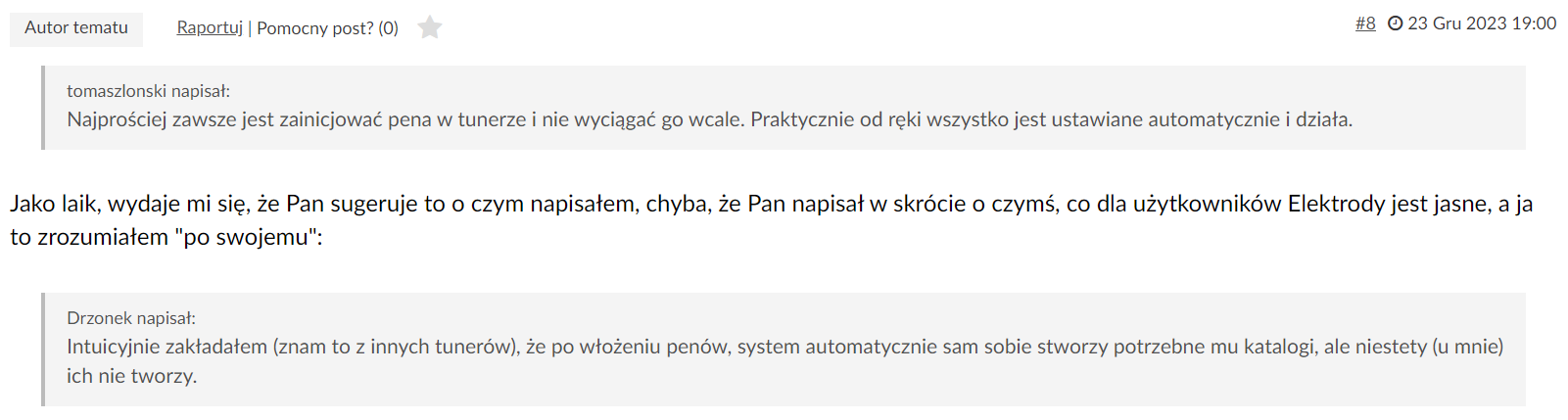 Konfiguracja ZGEMMA H8.2H - tylko 12 kanałów, brak MUX-8