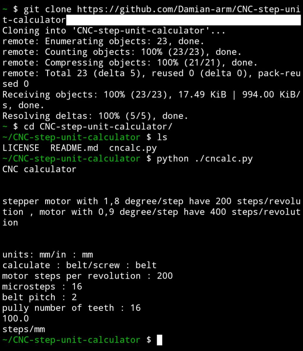 Kalkulator Napędów CNC w Pythonie: 0xDEADBEEF-ARM, GitHub
