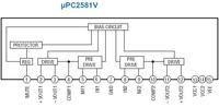 Układ uPC2581V - maksymalne napięcie zasilania, schemat wewnętrzny