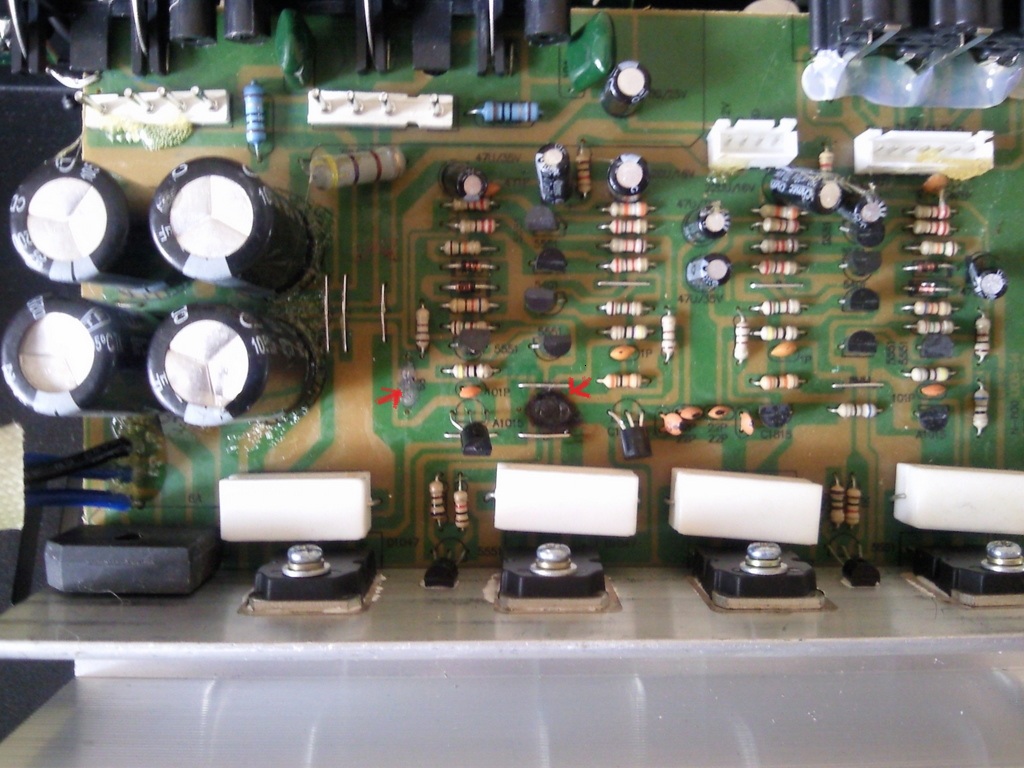 Schemat wzmacniacza TAATOO nightline PRO 600 - spalone tranzystory