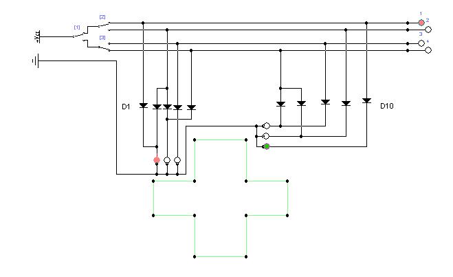 Jak zbudować model sygnalizacji świetlnej na skrzyżowaniu z 4 obwodami?