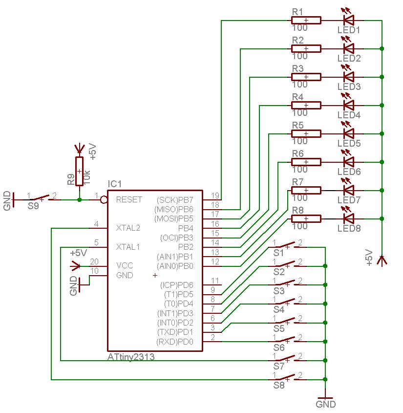 Jak dobrać kwarc i kondensatory do XTAL1 i XTAL2 w ATtiny2313?