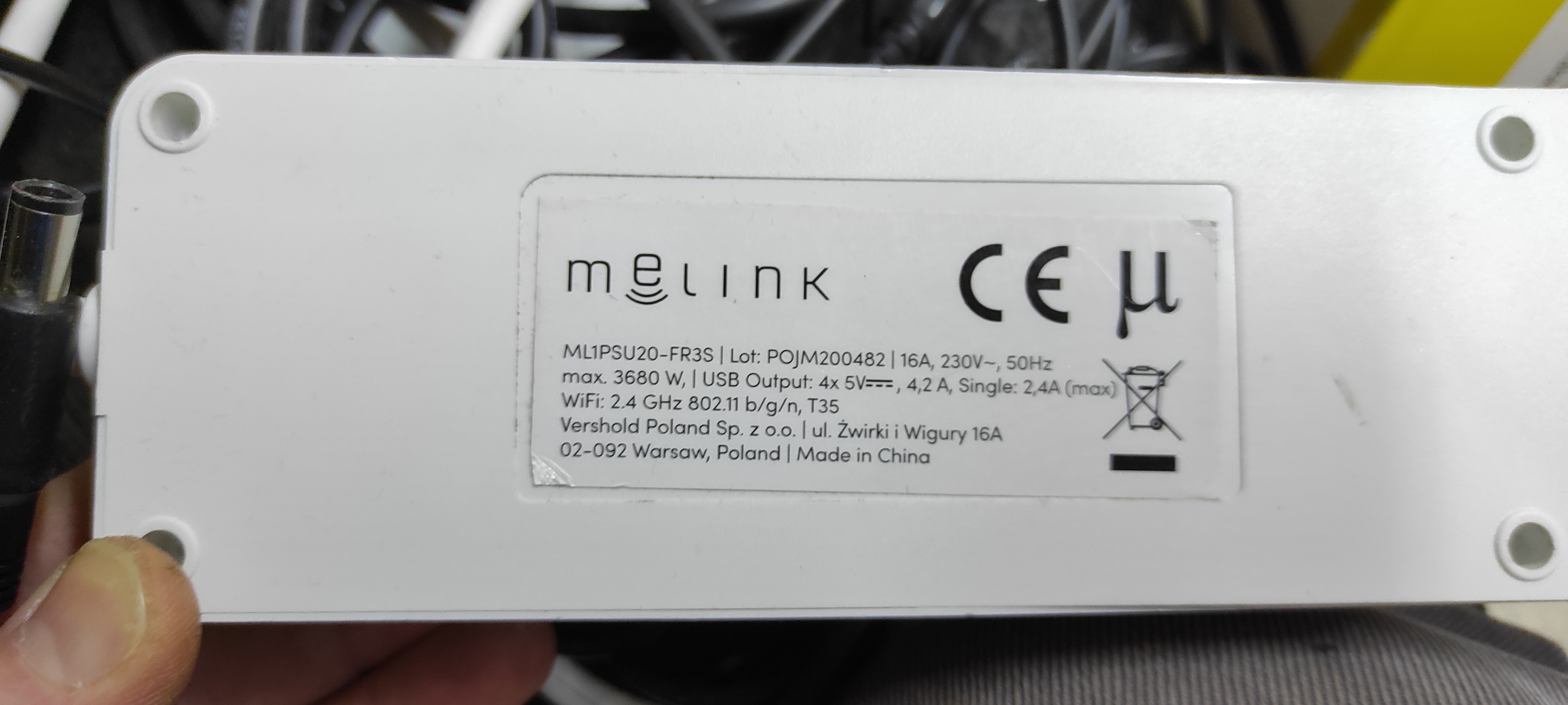Identyfikacja układu U1 w listwie Melink ML1psu-fr3s - poszukiwane ...