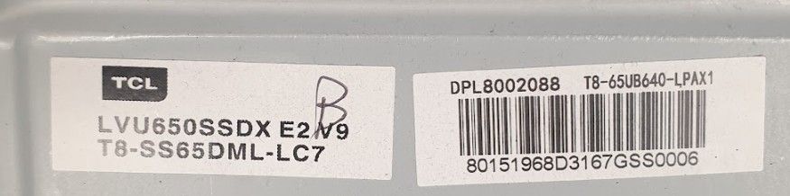 Dobór odpowiedniego mainboard do Thomson 65UB6406 - błędny zakup NT67HS ...