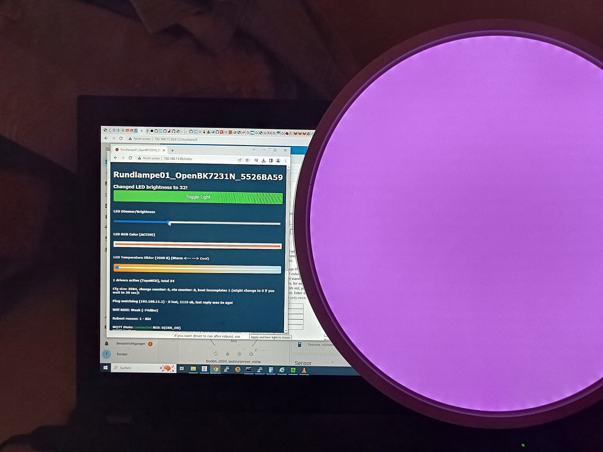 [BK7231N/CBU] Panel LED YB8007/300, BK7231Flasher Ekstrakcja ...