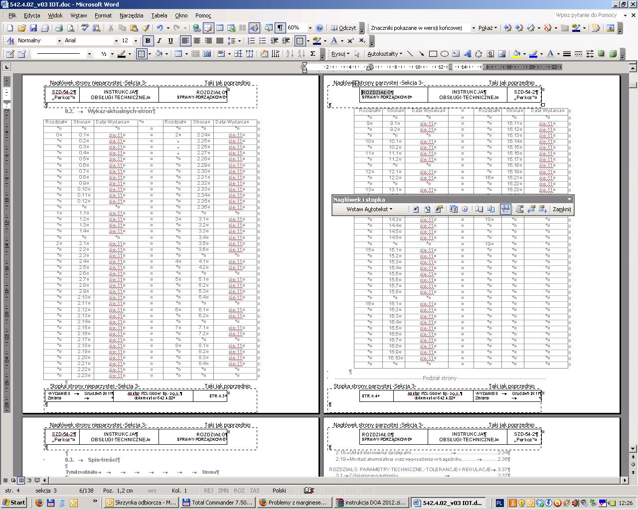 Word 2003 – marginesy po prawej stronie na parzystych stronach ...