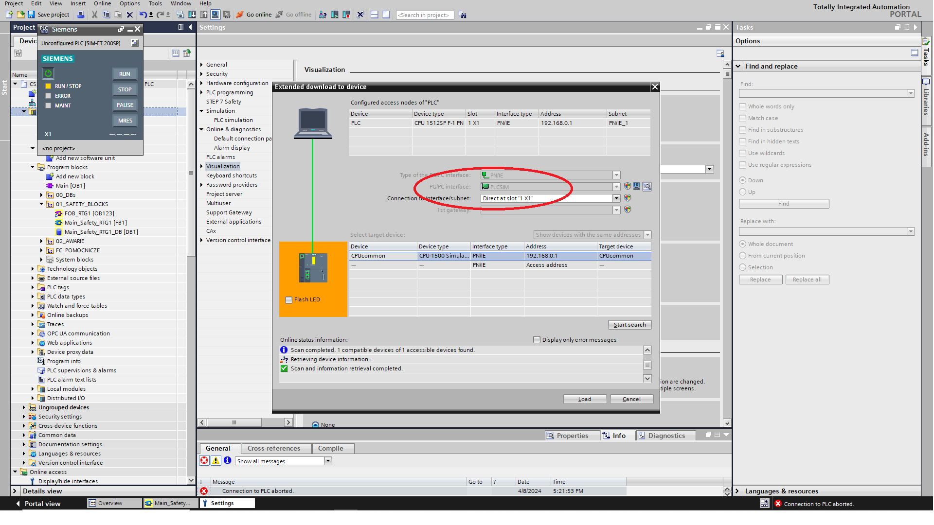 Konfiguracja symulacji PLC w TIA Portal na Windows 11 - brak PG/PC ...