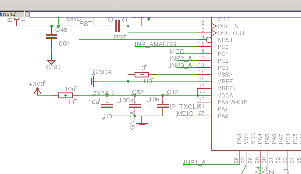 STM32F107 - ADC - zmienny wynik pomiaru przy stałym napięciu 100mV