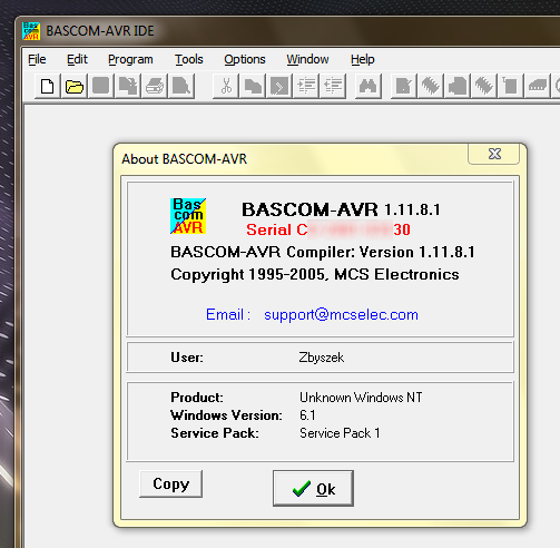 [Win 7 Pro] Błąd APPCRASH BASCOM AVR 1.11.8.1 na Windows 7 Pro po uruchomieniu