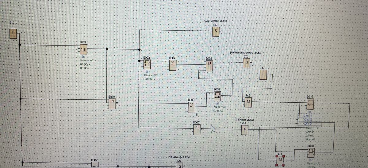 Projektowanie sygnalizacji świetlnej z licznikiem aut w LOGO Soft Siemens
