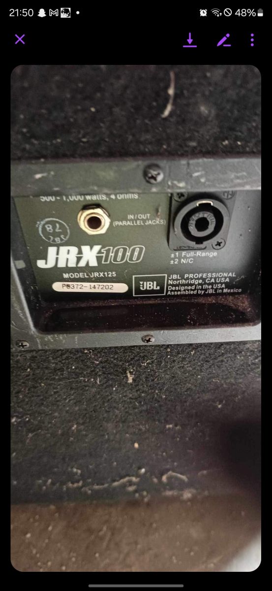 Dobór mocy wzmacniacza Skytec 1000EQ do kolumn JBL JRX 100 - przesterowania i trzaski