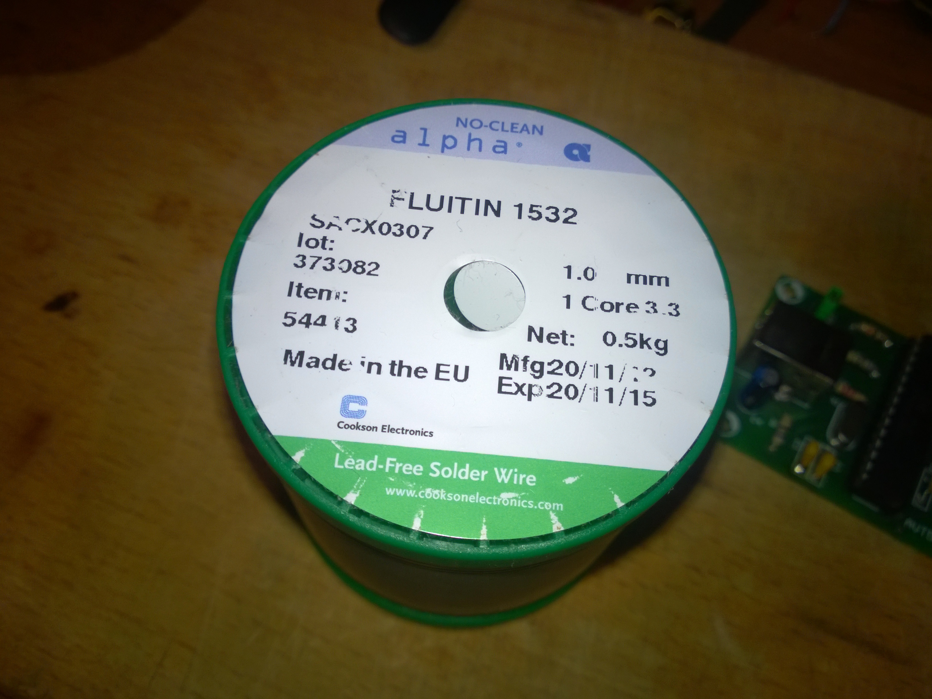 [Sprzedam] Nowa, pełna szpula cyny bezołowiowej no-clean FLUITIN 1532 0 ...