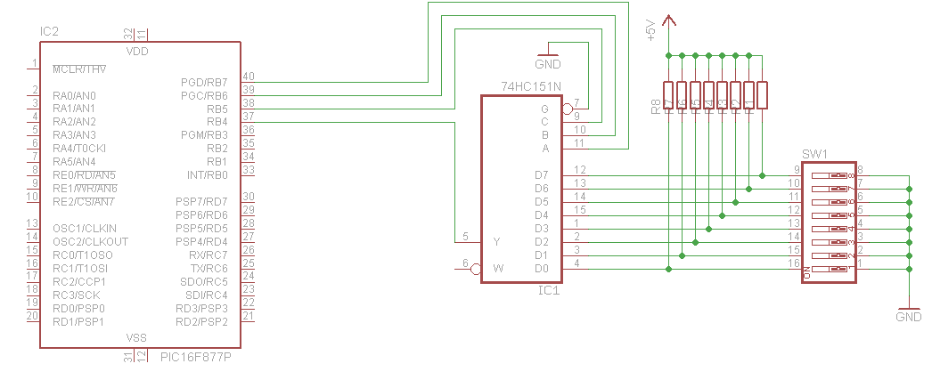 Ustawianie kodu mikrokontrolera zewnętrzym switchem