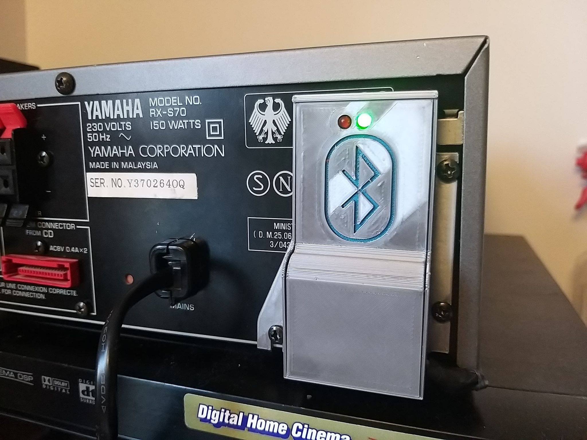 Instalacja gotowego modułu bluetooth w amplitunerze od wieży