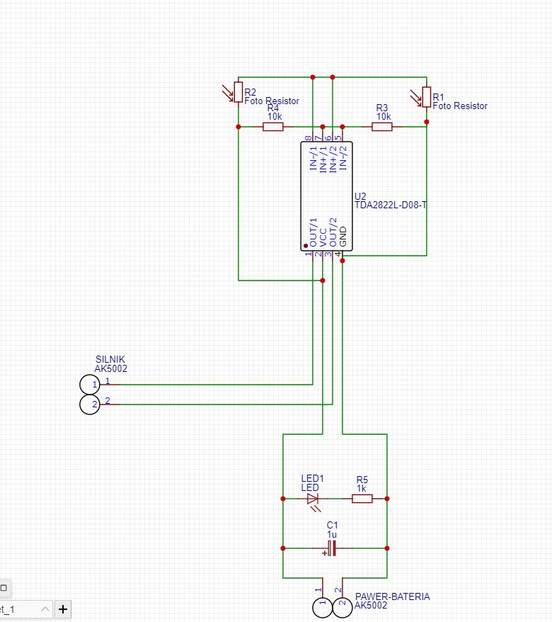 SOLAR TRACKER Project Prototype: IC TDA2822, PCB Design & Schematic ...