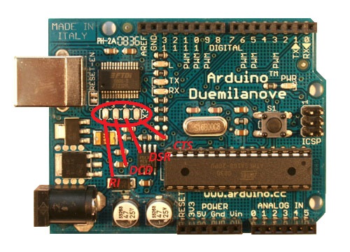 [Arduino duemilanove] FT232RL jako przejściówka USB-RS232
