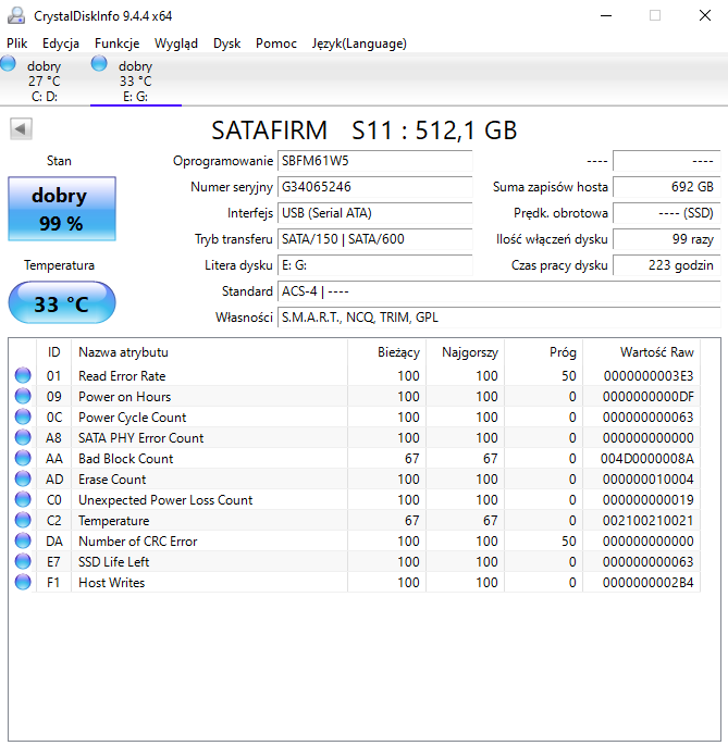 Dell Inspirion 15: Restart przy starcie z dyskiem Goodram CX400 512 GB SSD