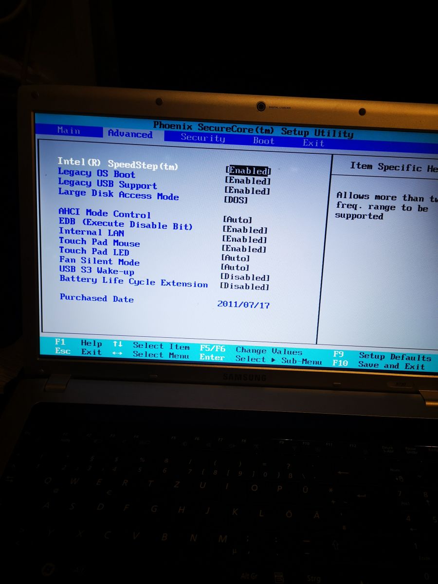 [Rozwiązano] Samsung R730 - Nie można wgrać Windowsa