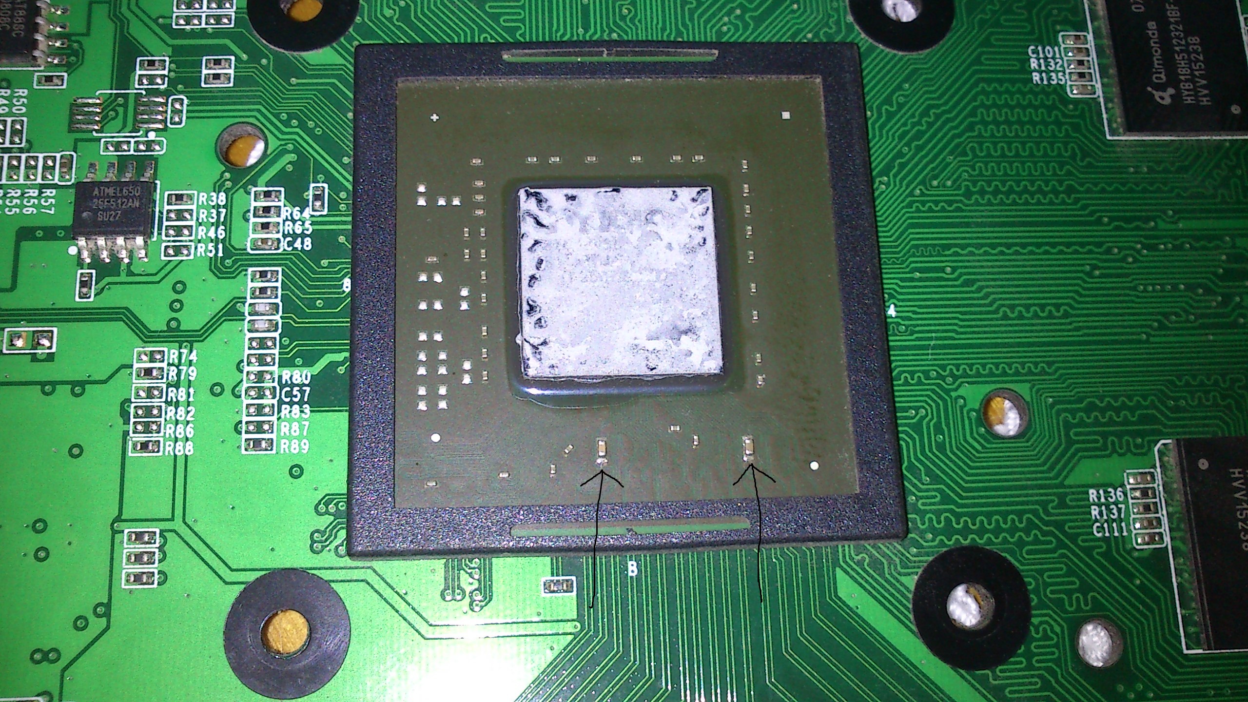 Jaki element spalił się na karcie Palit 8600GT Sonic+?