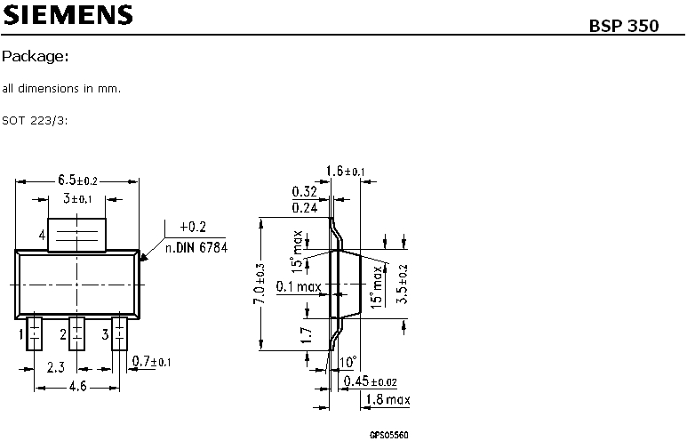 [Inne] Szukam zamiennika tranzystora BSP 350 - elektroda.pl