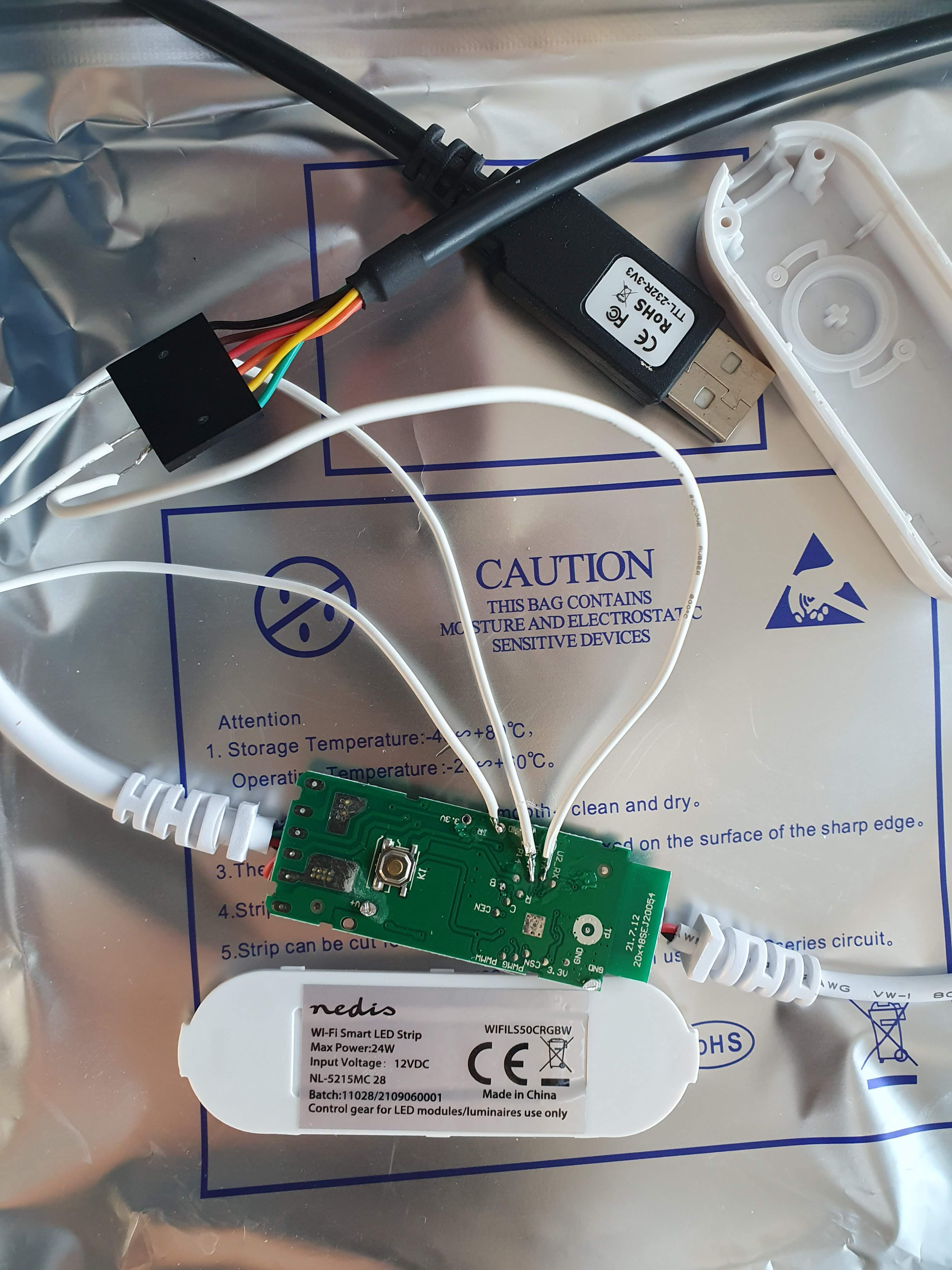 [BK7231T WB3S] Nedis SmartLife LED Strip | Wi-Fi | RGBCW - WIFILS50CRGBW