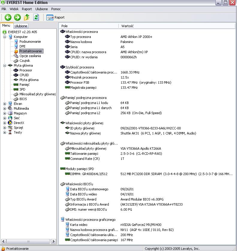 Jak ustawić BIOS na płycie Shuttle AK31 z Athlon 2000XP, by uniknąć ...