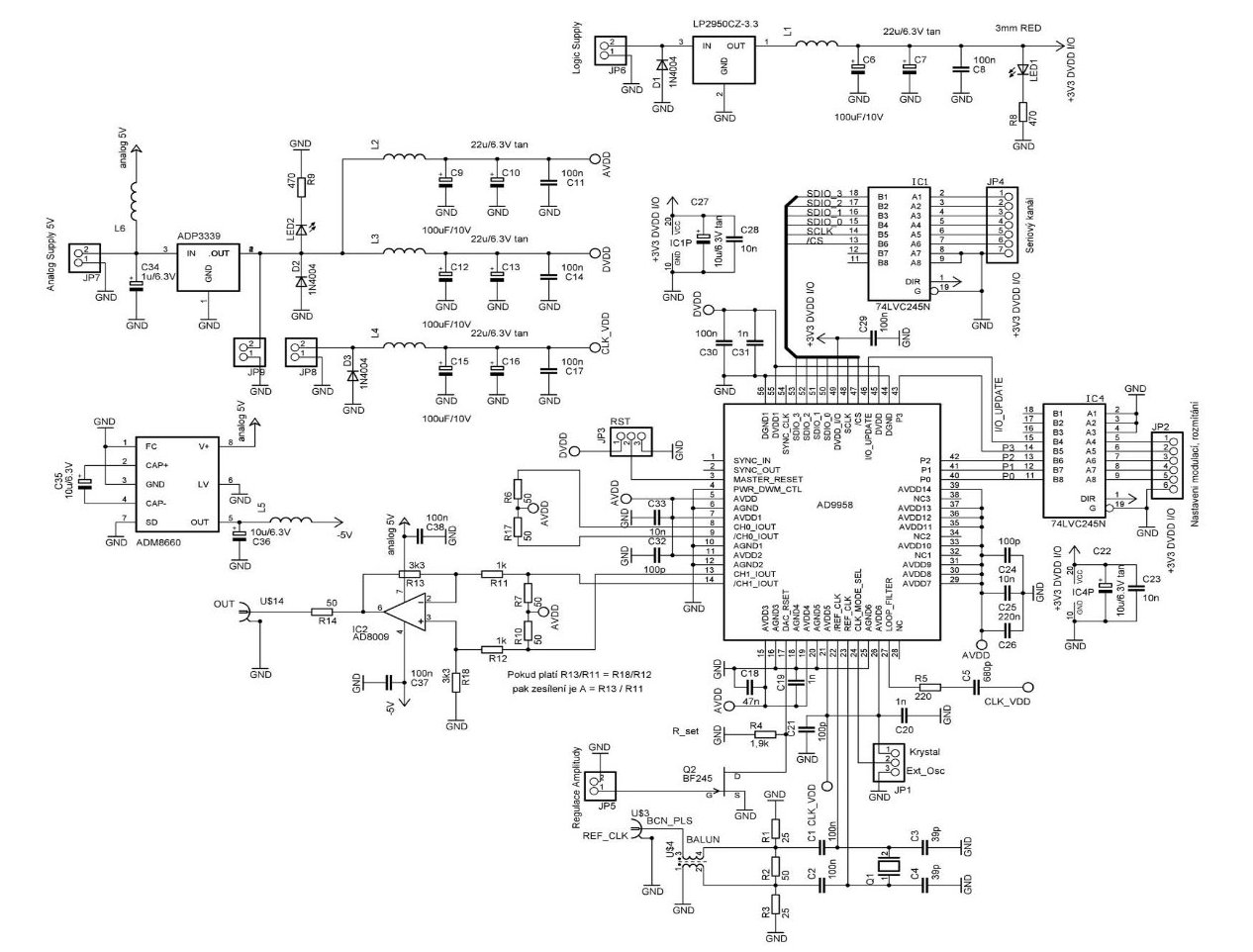 Projekt syntezy DDS na AD9958 - doświadczenia z PCB i wykonanie płytki