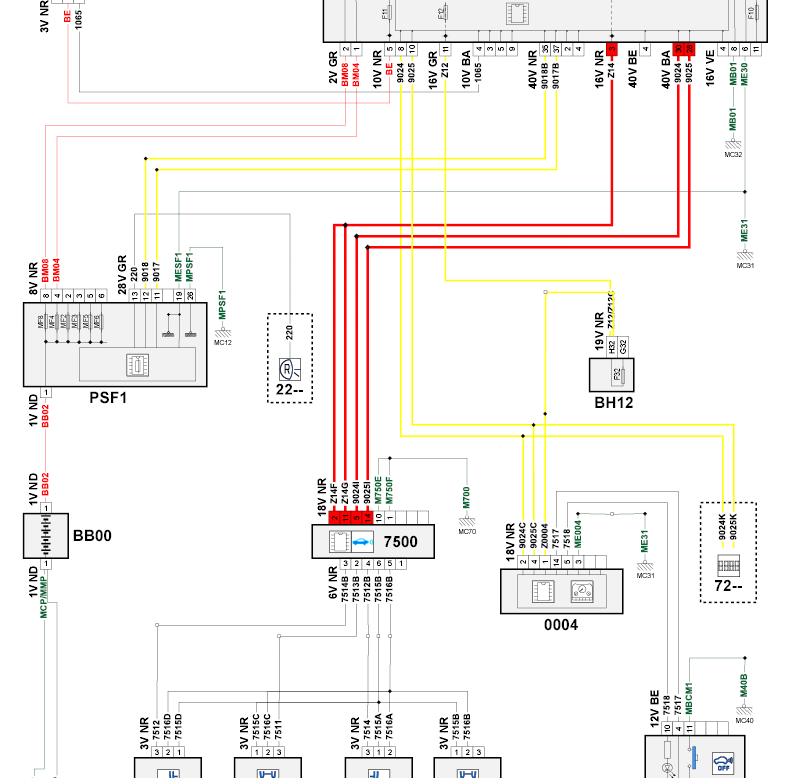 Citroen C3 III - Podłączenie czujników parkowania, schemat i wpięcie w BSI