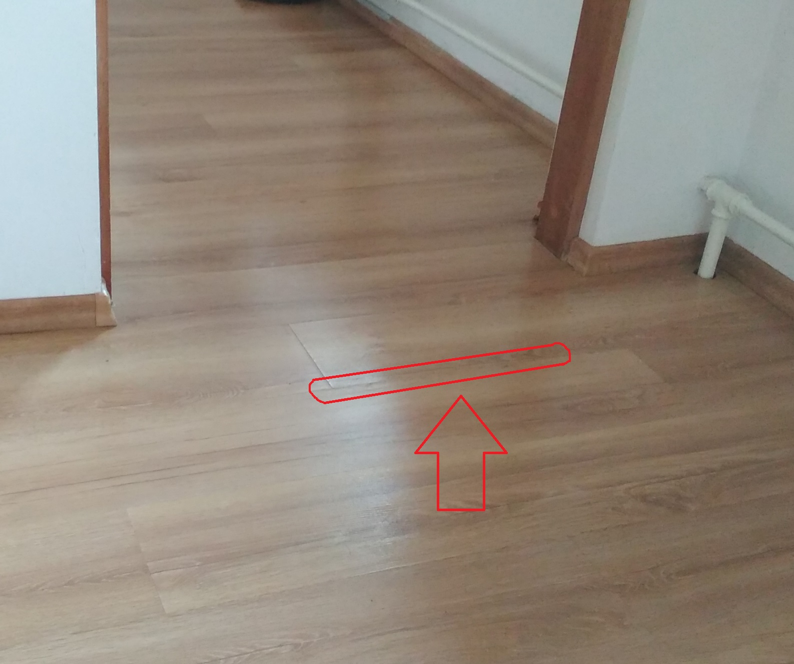 collapsed floor panel broken feather fill in unevenness without disassembly