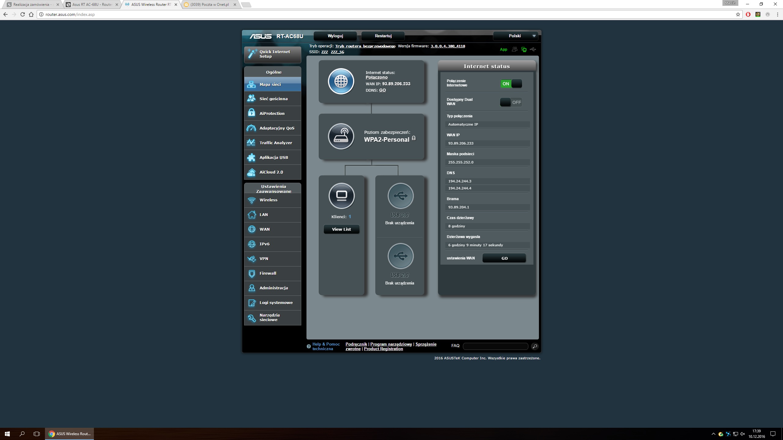 Asus RT AC-68U - Router losowo obniża prędkość internetu