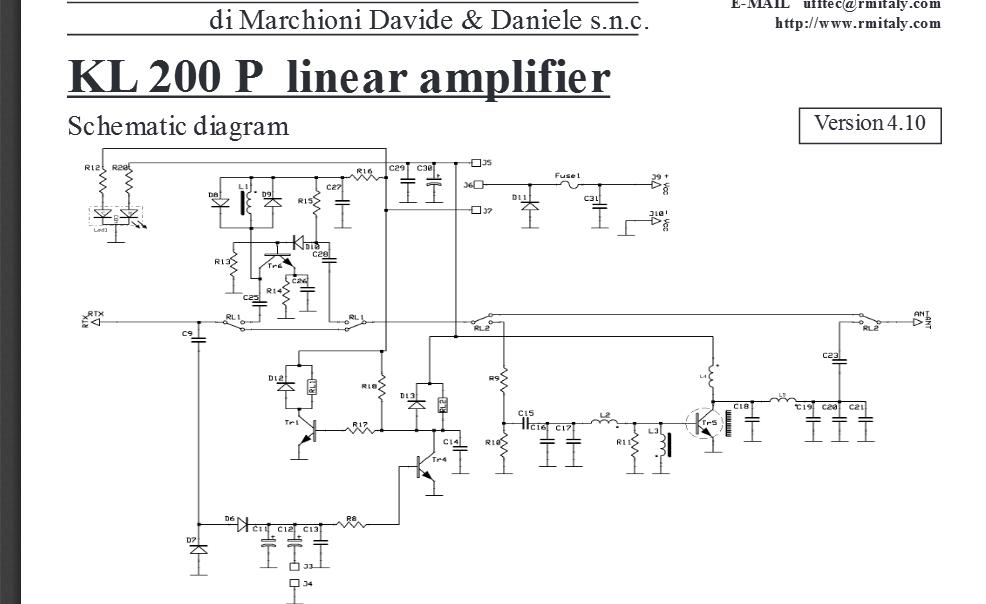 Jaki układ scalony w wzmacniaczu mocy CB KL200p odpowiada za odbiór?