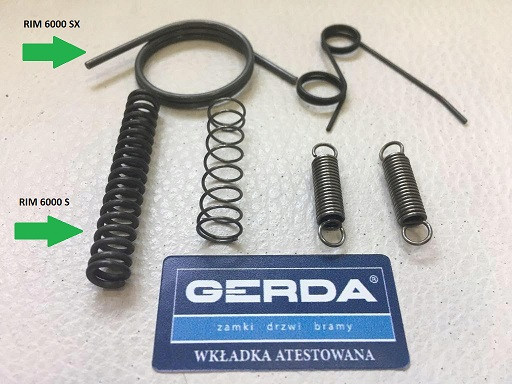 Jak wymienić sprężyny w zamku Gerda RIM 6000S - objawy i instrukcja