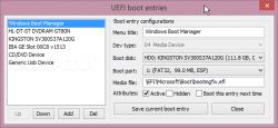 Edycja Boot Menu UEFI w Win7 64-bit za pomocą BootICE: Pliki, Tabela EFI_RUNTIME_SERVICES