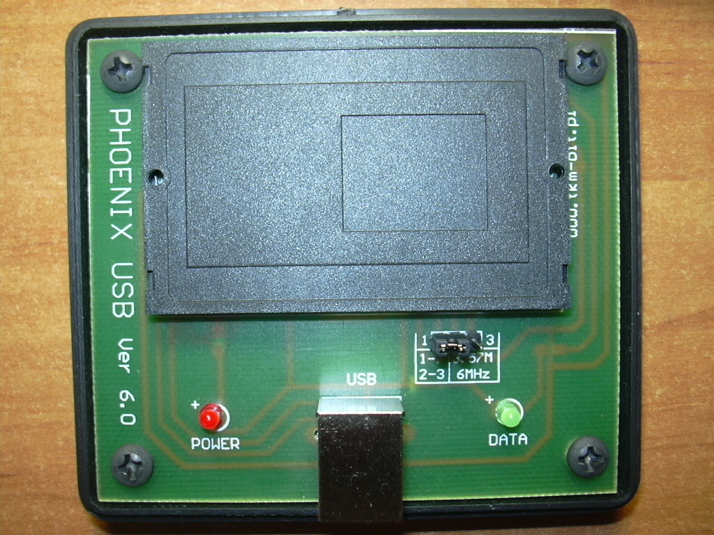 Schemat ideowy programatora Phoenix USB z układami 74HC74 i FT232