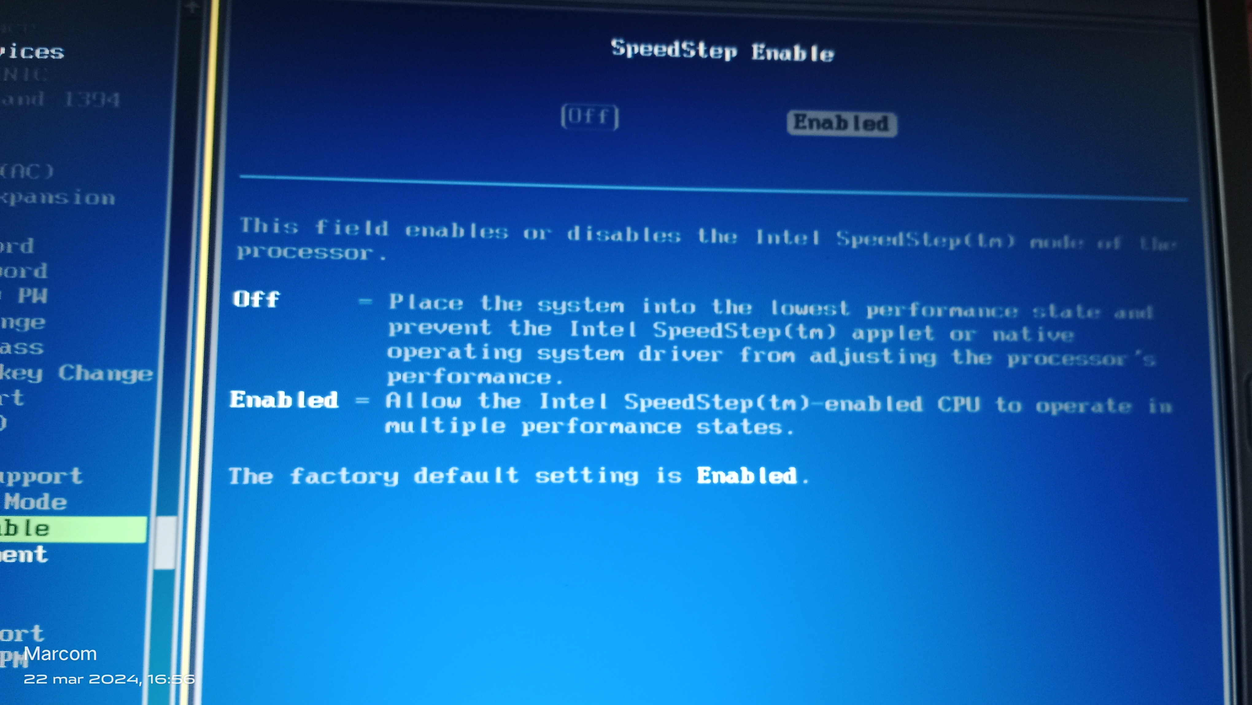 Niskie taktowanie CPU w Dell Inspiron 6400 na baterii - jak rozwiązać?