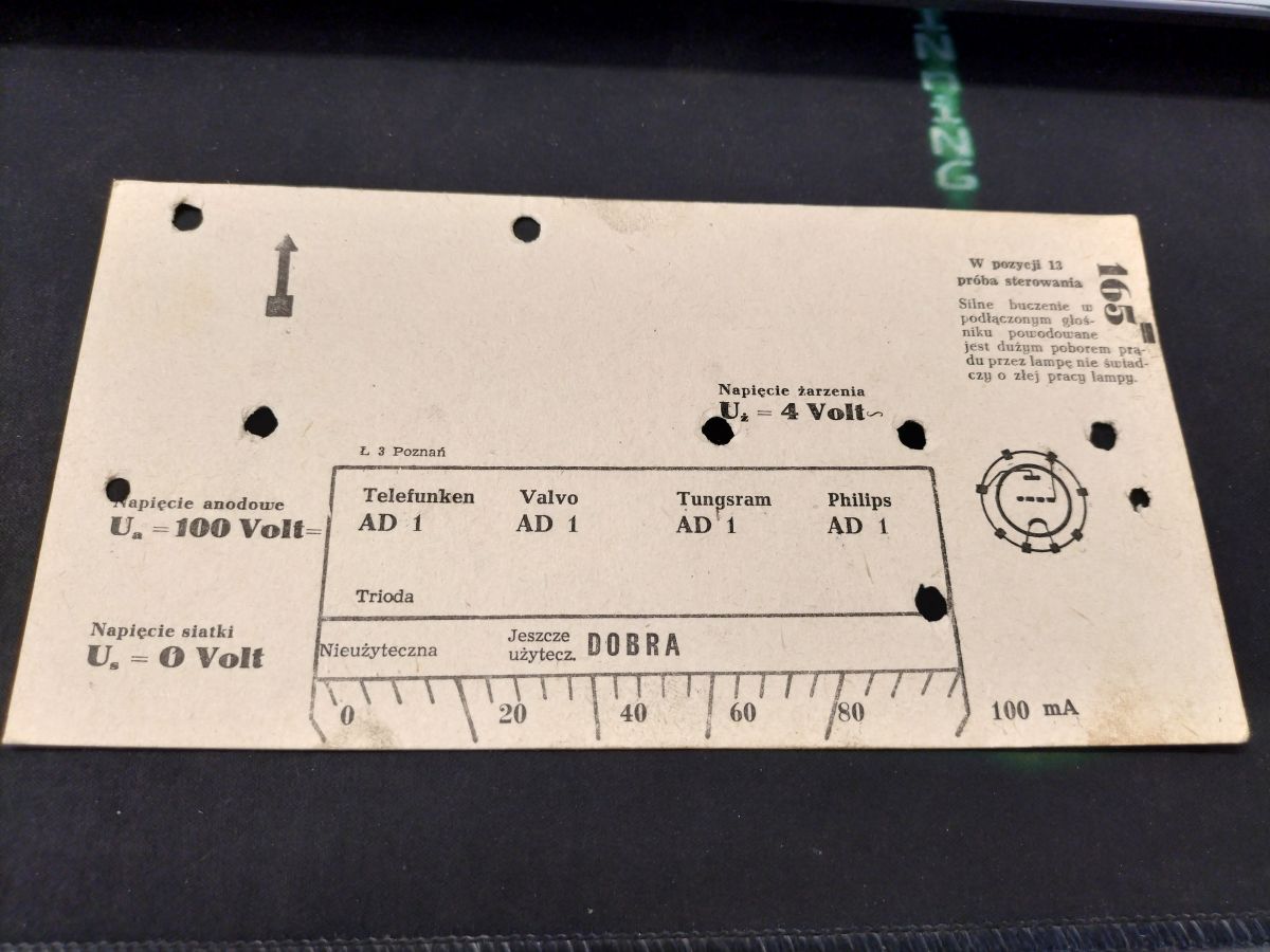 Tester lamp Ł3-3 - poszukuję kart łączeniowych i opinii użytkowników