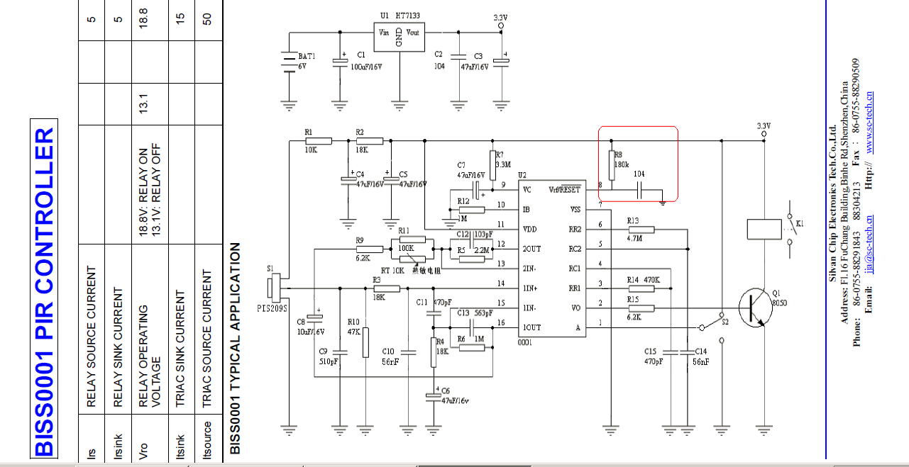 Jak skrócić czas świecenia lampy z czujnikiem PIR BISS0001?