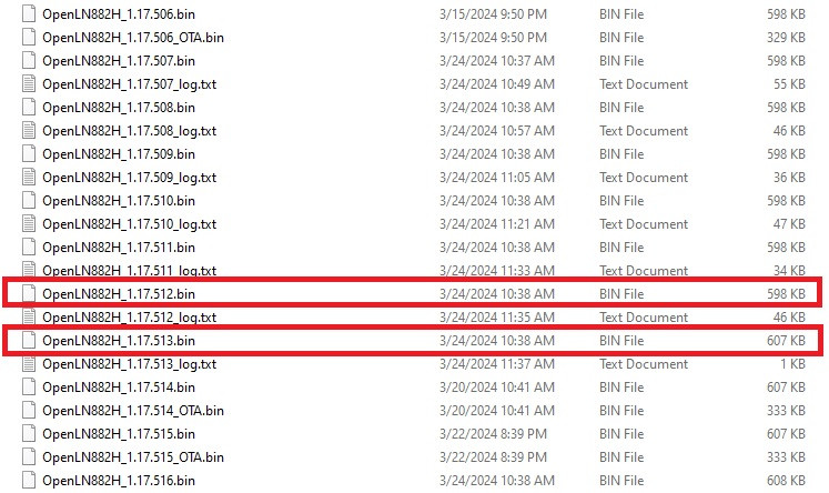 OpenLN882H upgrade from 1.17.506 to 1.17.515 makes LSPA9 Smart Plug unresponsive