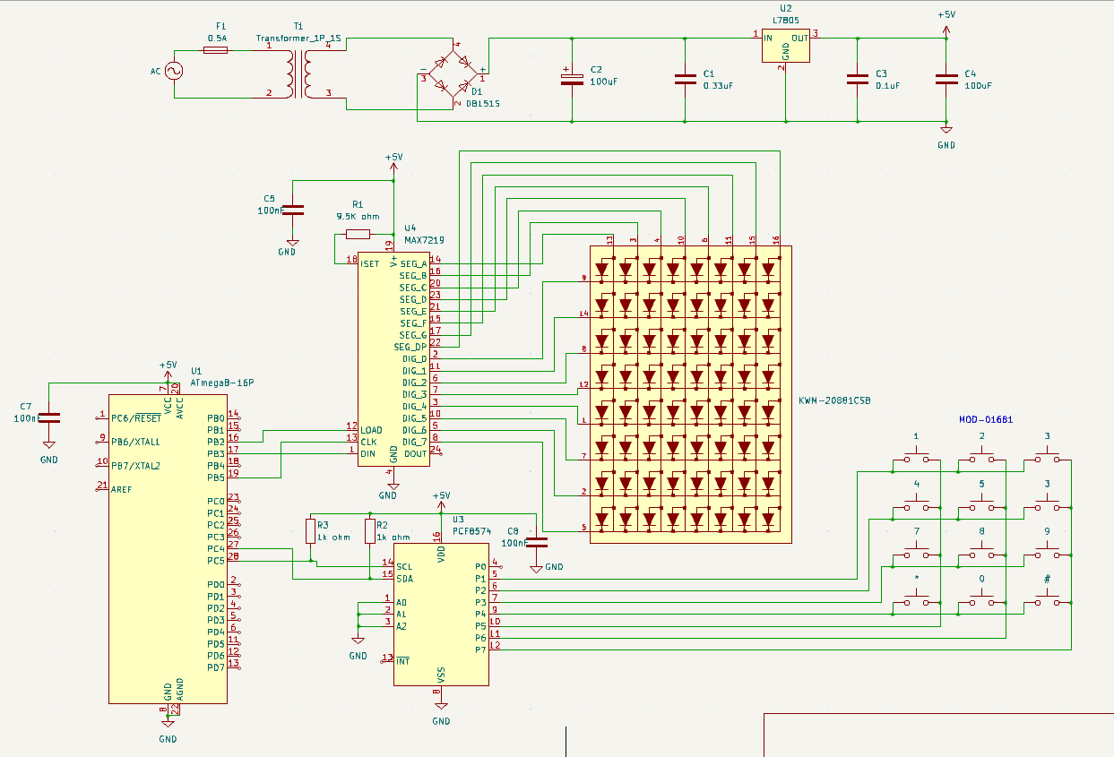 Komunikacja SPI ATmega8 z MAX7219 - brak linii MISO, poprawność połączenia
