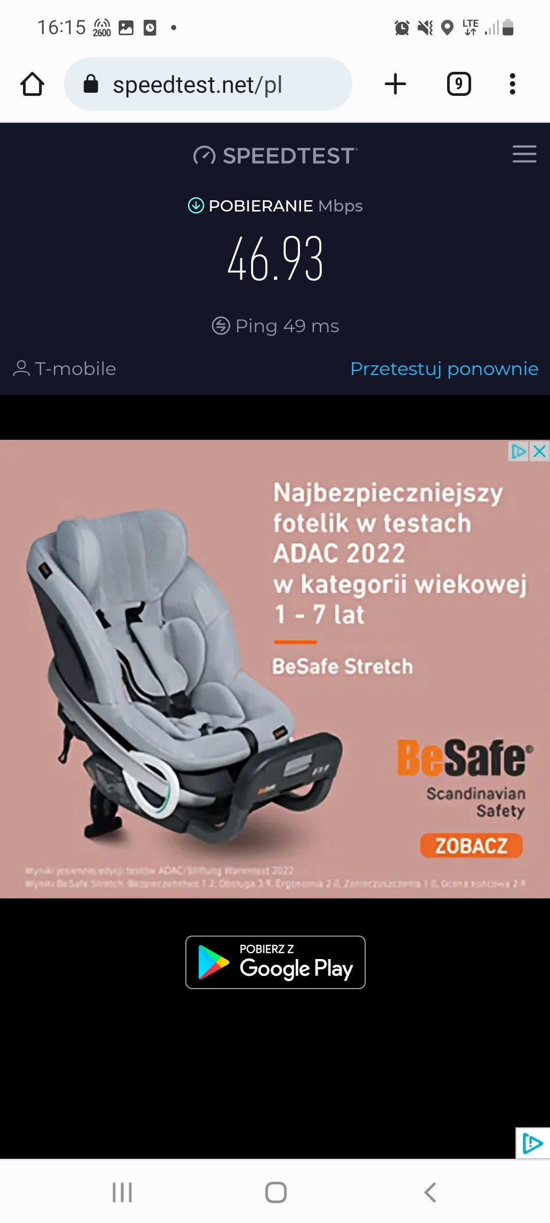 Lokalizacja ZTE MF258K pomiędzy dwoma BTS-ami vs. odizolacja oraz wybór ...