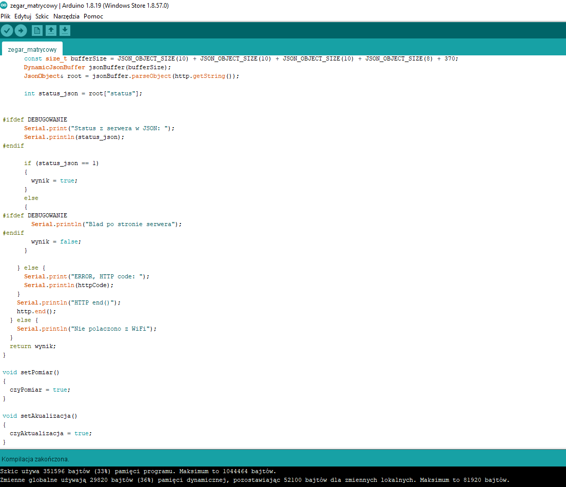 [Rozwiązano] Błędy w programie Zegar Matrycowy od Pirotechnik dla ...
