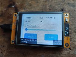 ESP32 and touch display - part 5 - LVGL in SquareLine Studio
