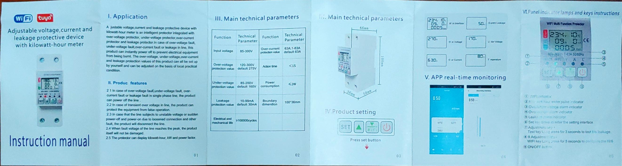 Teardown of TOMZN TOML-VA 63A Wifi Protector: BL0942 Chip and Taoplus ...