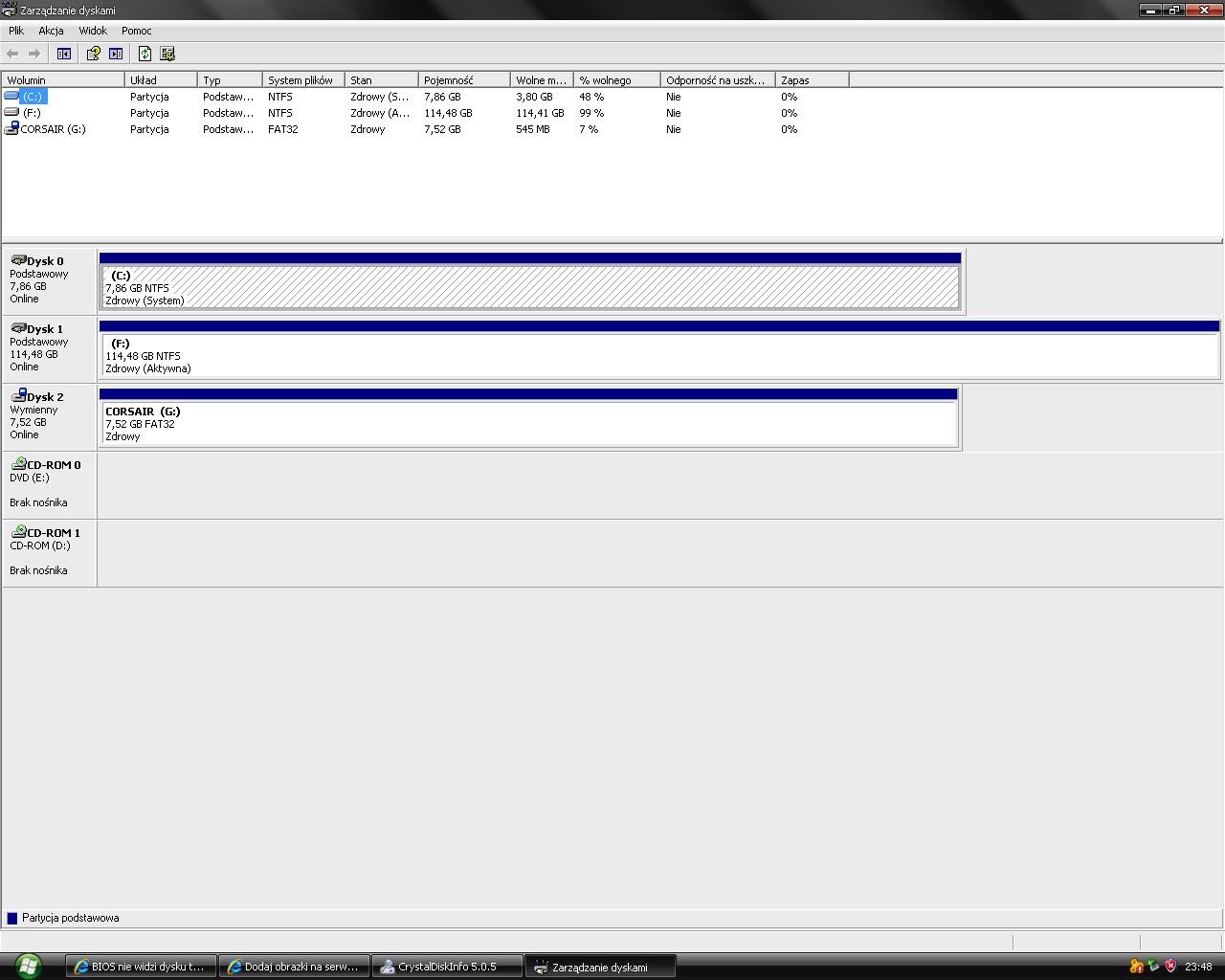 AsRock K7VT4A PRO - BIOS nie widzi dysku twardego SATA oraz DVD SATA
